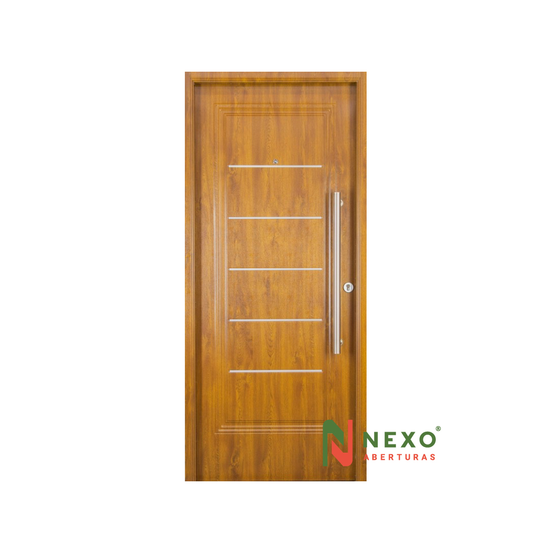 Puerta Wood 1 Tablero Roble 80 (DR180I) - Nexo - Madersa
